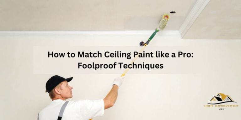 How to Match Ceiling Paint like a Pro: Foolproof Techniques