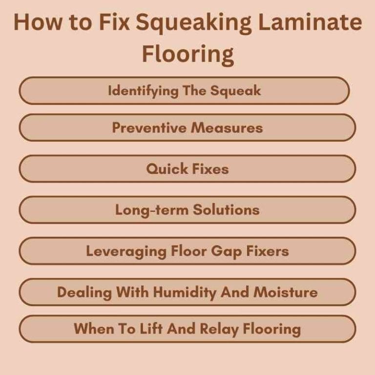 How to Fix Squeaking Laminate Flooring: Quick Solutions