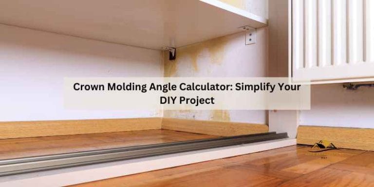 Crown Molding Angle Calculator: Simplify Your DIY Project
