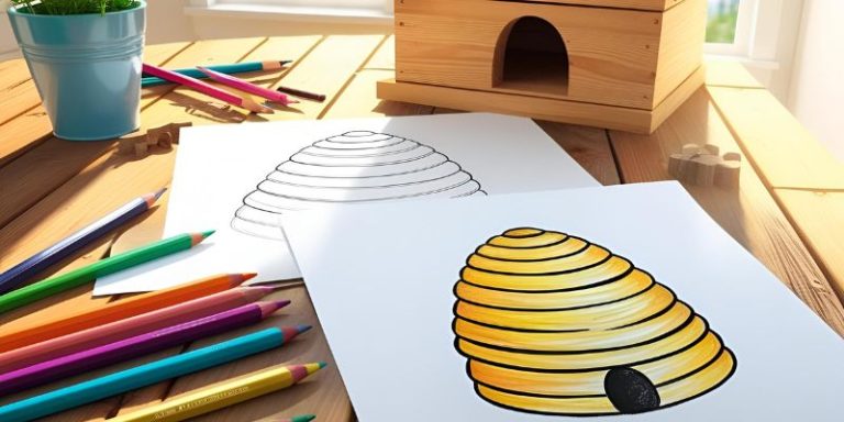 How To Create A Simple Beehive Drawing: Step-By-Step Guide – Home ...
