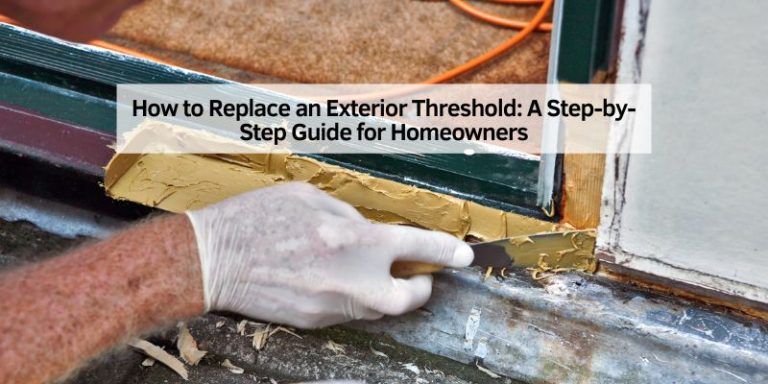 How to Replace an Exterior Threshold: A Step-by-Step Guide for Homeowners