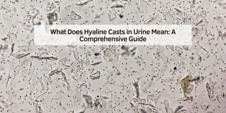 What Does Hyaline Casts in Urine Mean: A Comprehensive Guide