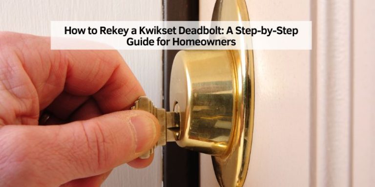 How to Rekey a Kwikset Deadbolt: A Step-by-Step Guide for Homeowners