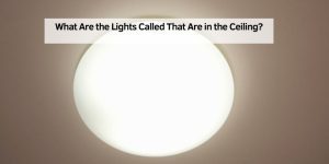 What Are the Lights Called That Are in the Ceiling?