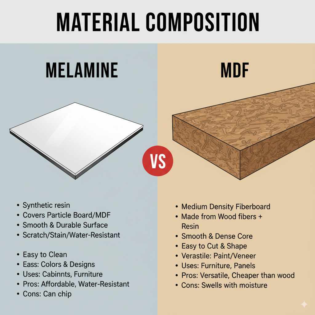 Melamine Vs Mdf: Choosing the Best for Your Project