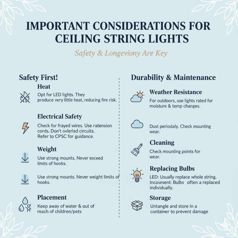 How to Hang String Lights: Genius Ceiling Solution