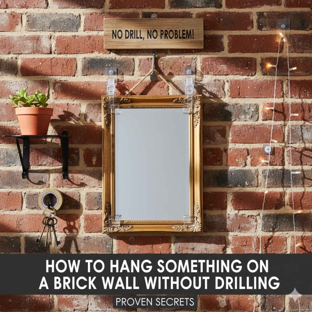 How To Hang Something On A Brick Wall